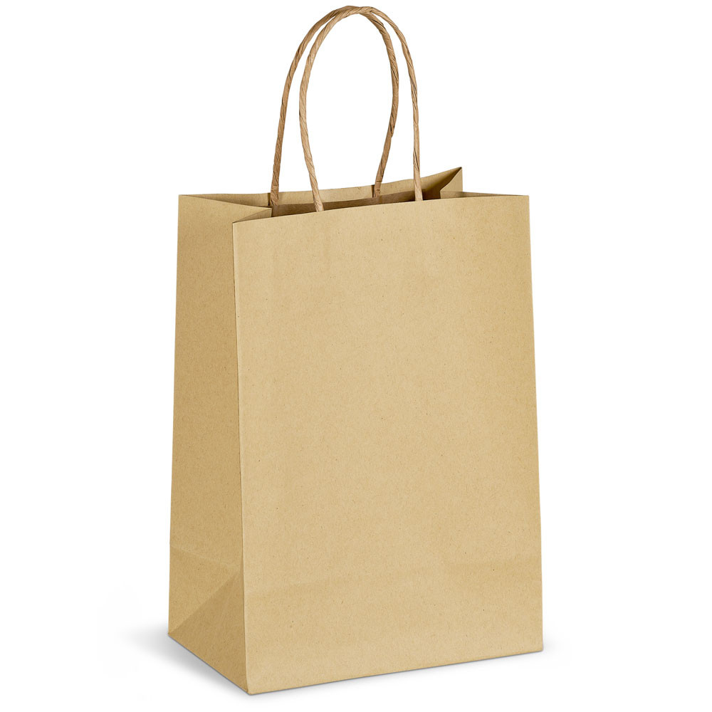 Full colour printing onto brown paper gift bags - Great Packaging