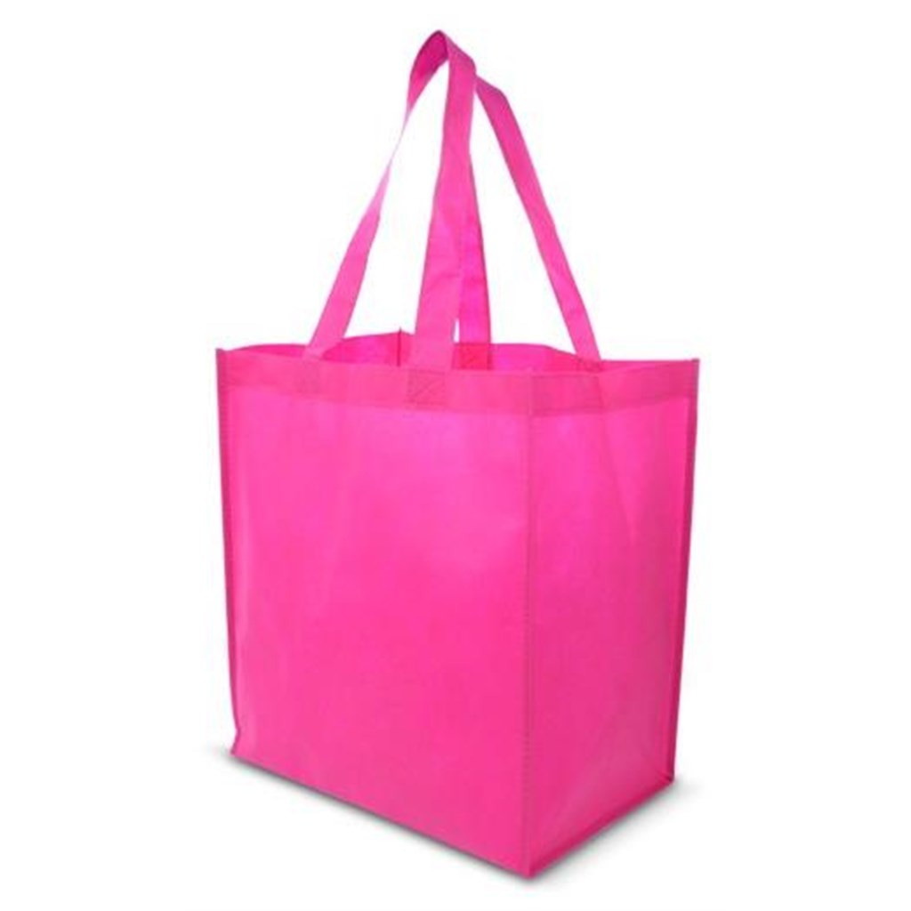 Reusable shopper bag with wide gusset for beach or shopping trips