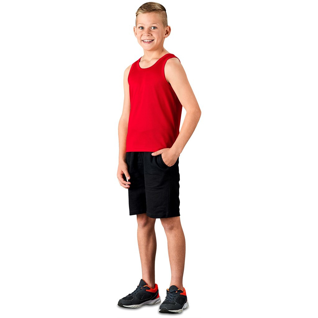 Kids sleeveless shirt vest made with 100% polyester