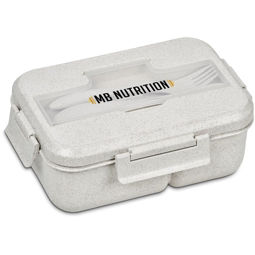 Personalised and custom printed eco friendly lunch box with knife ...