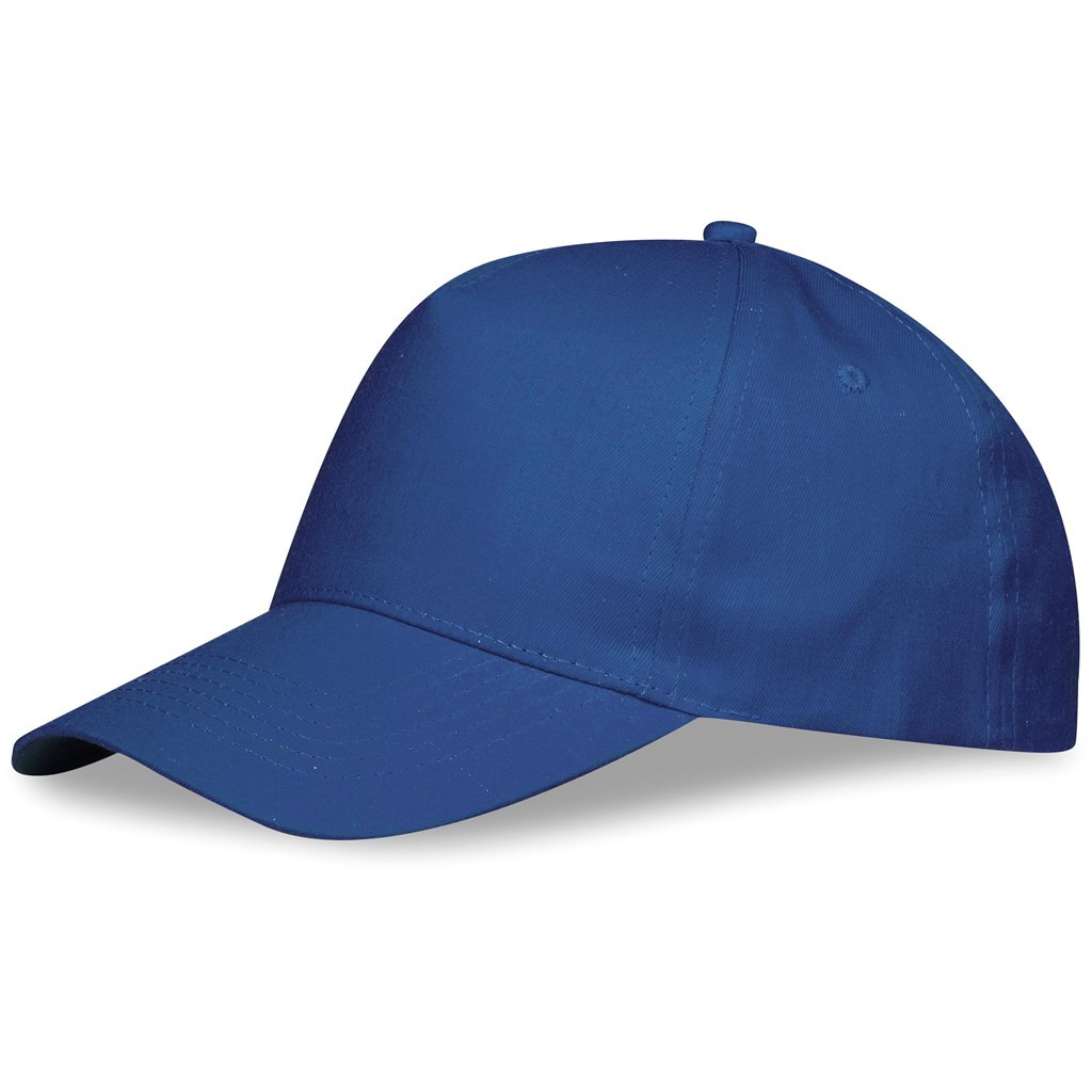 Custom personalised pre-curved peak caps with logo printing or embroidery