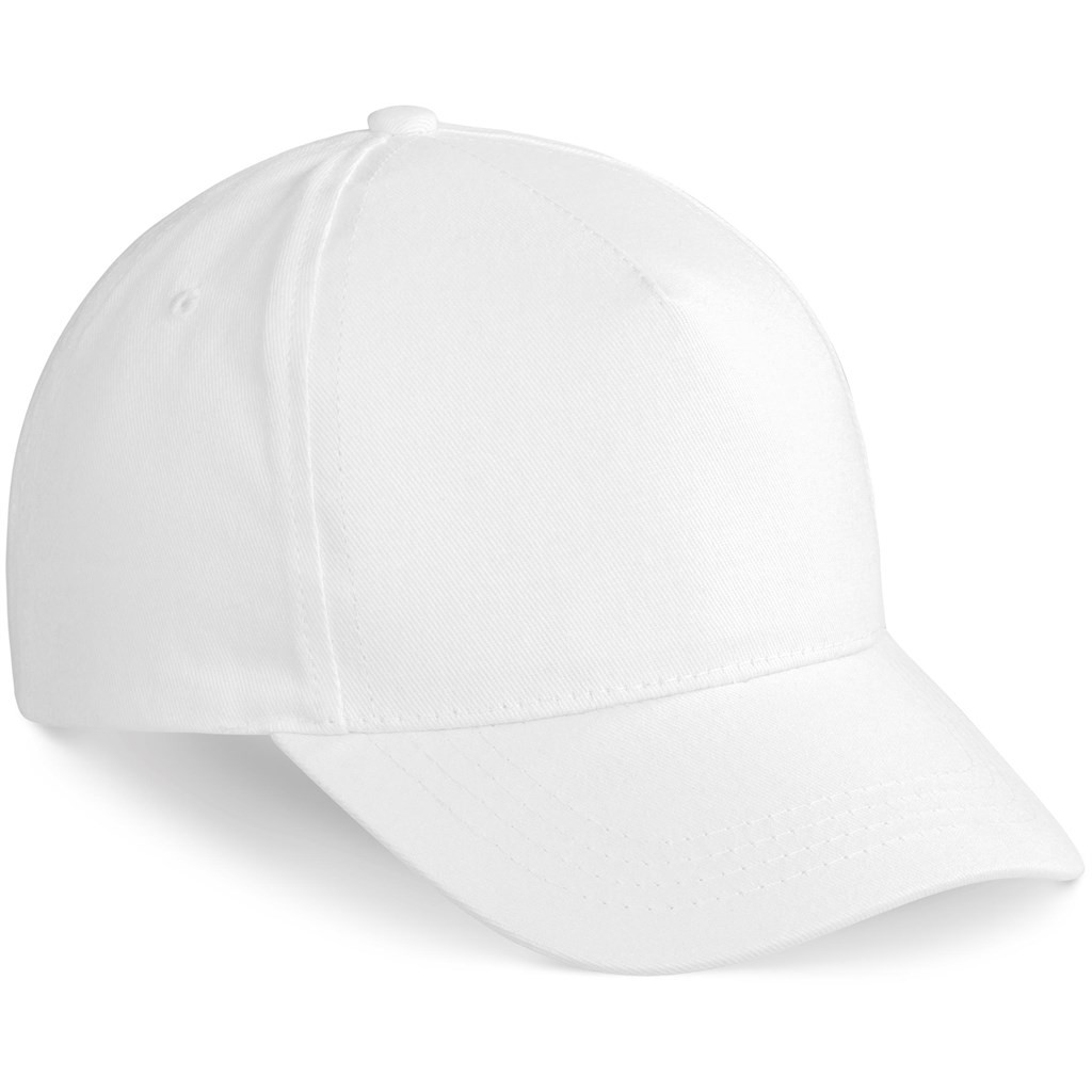 Kids size cotton twill peak caps with personalised custom printing or ...