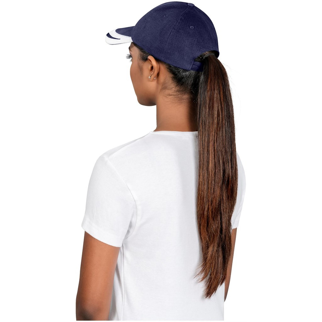 Thick 250gsm brushed cotton pre-curved peak caps with logo printing or ...