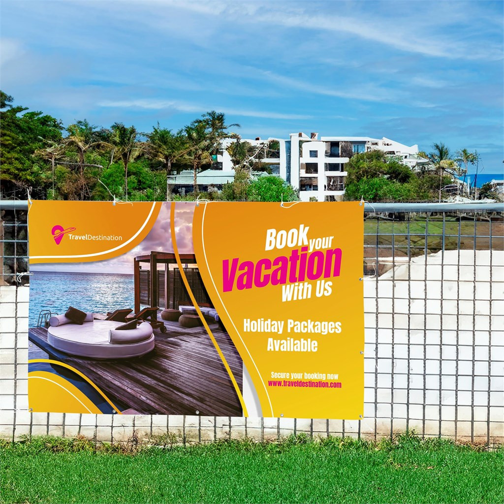 High quality custom printed PVC banners full colour with digital latex ...