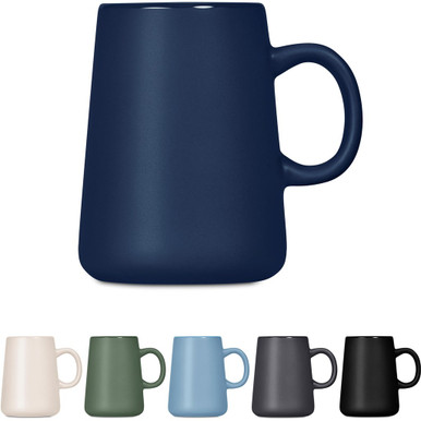 Stunning 400ml matte finish ceramic coffee mugs personalised with laser ...