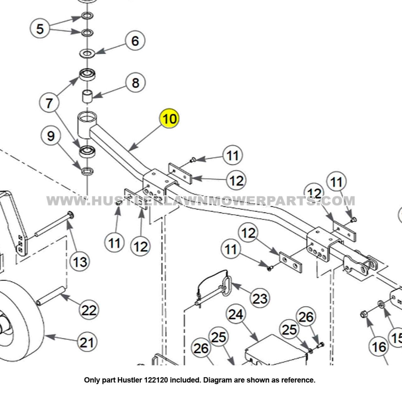 Hustler 122121 - Wheel Tube OEM | Hustler Lawnmower Parts