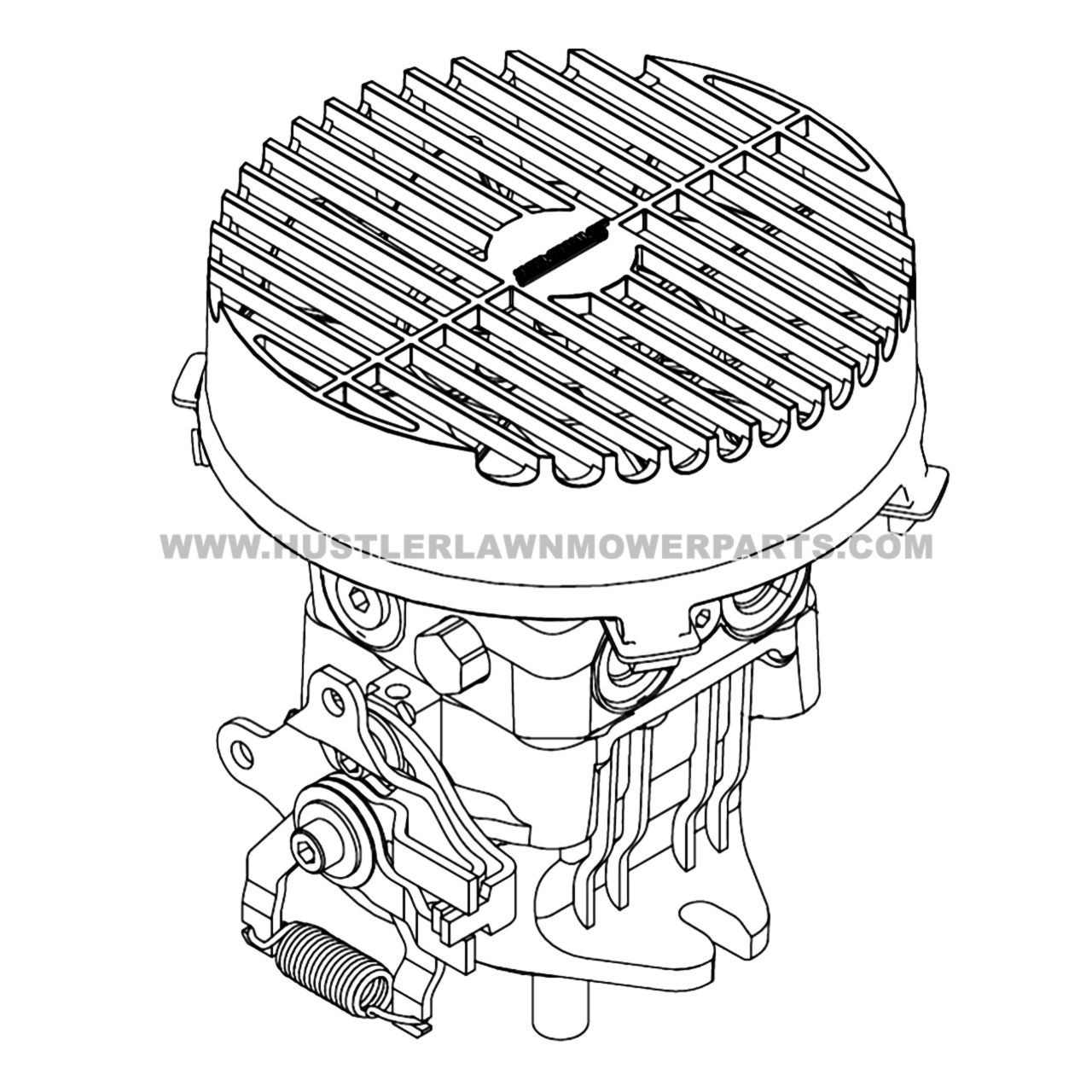 605760 - PUMP H-G PW W/ HOS-RS - HUSTLER Genuine Part