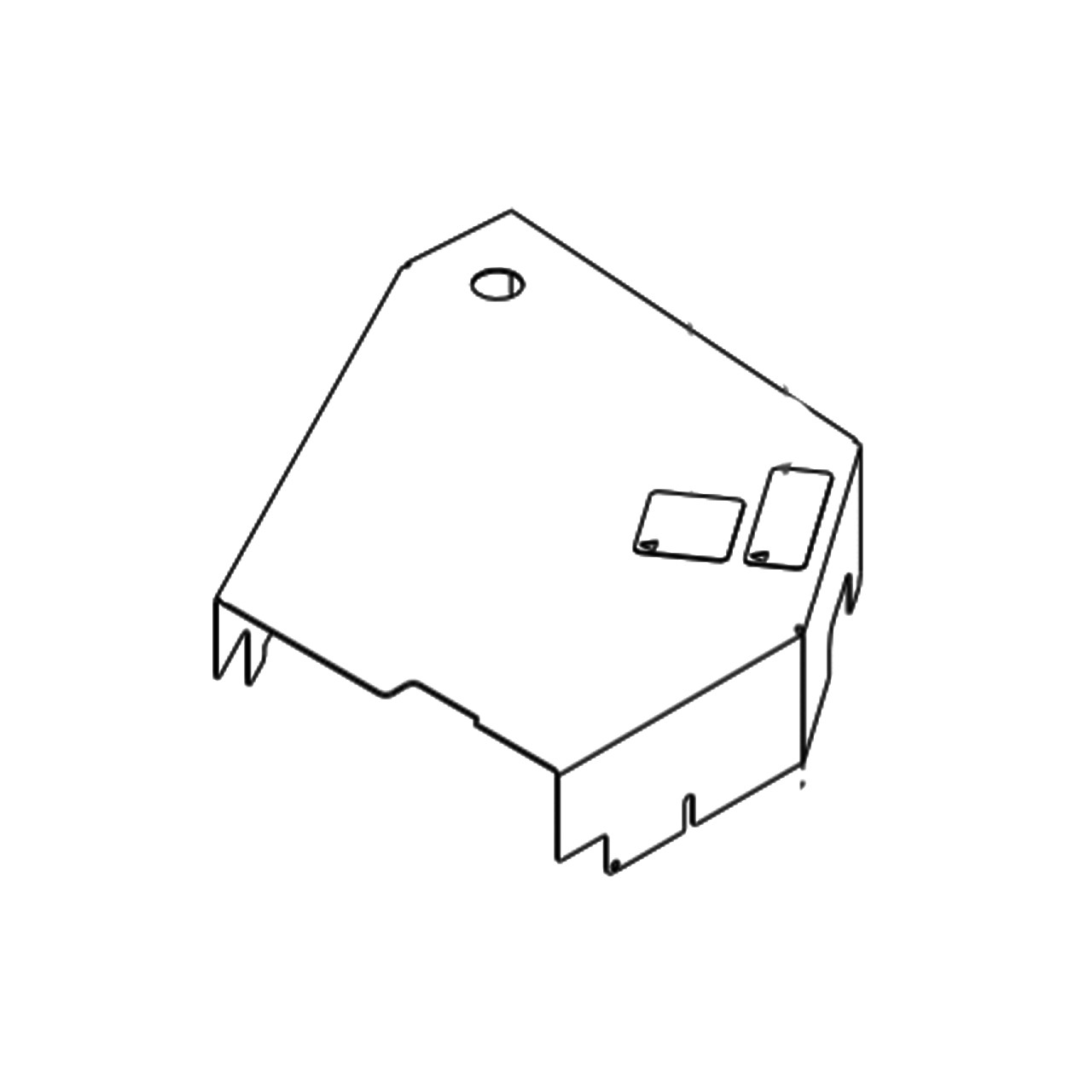 550605 - COVER BLOWER 60" SVC - HUSTLER Genuine Part