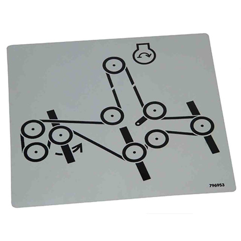 796953 - DECAL RD DECK RTG - HUSTLER Genuine Part