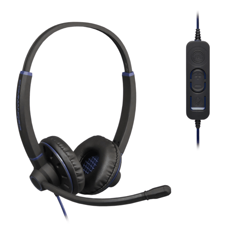 JPL Commander-2 v2 Binaural USB headset with volume & mute in-line ...