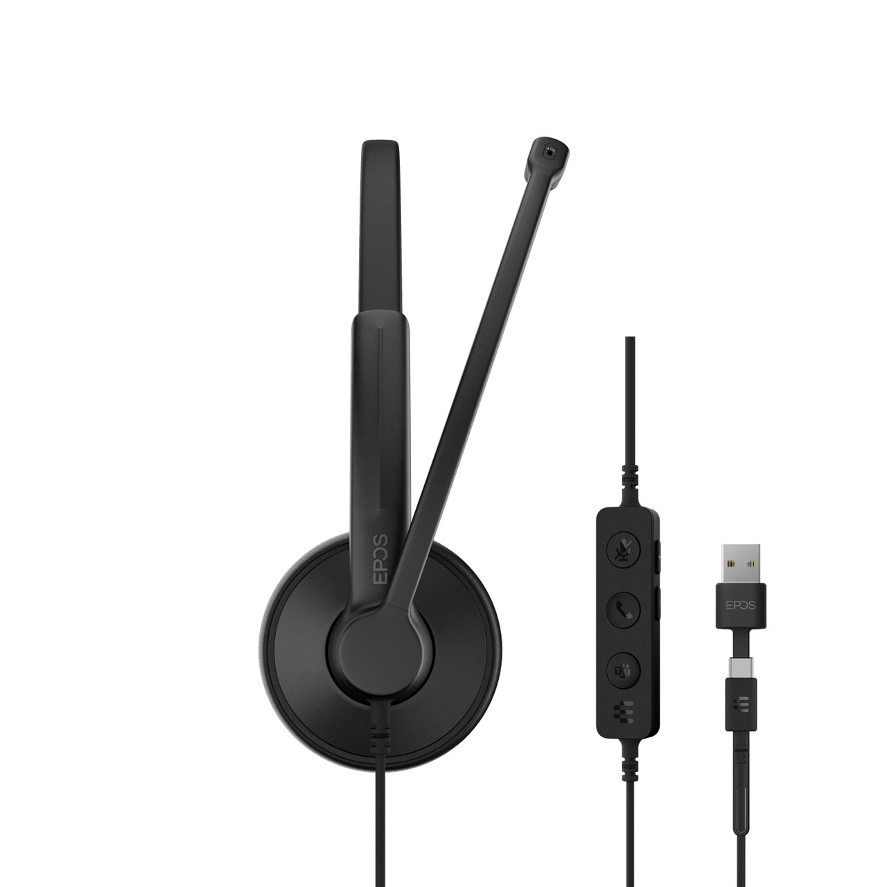 EPOS IMPACT 100 Stereo USB Headset, USB-C+A Connectivity, UC
