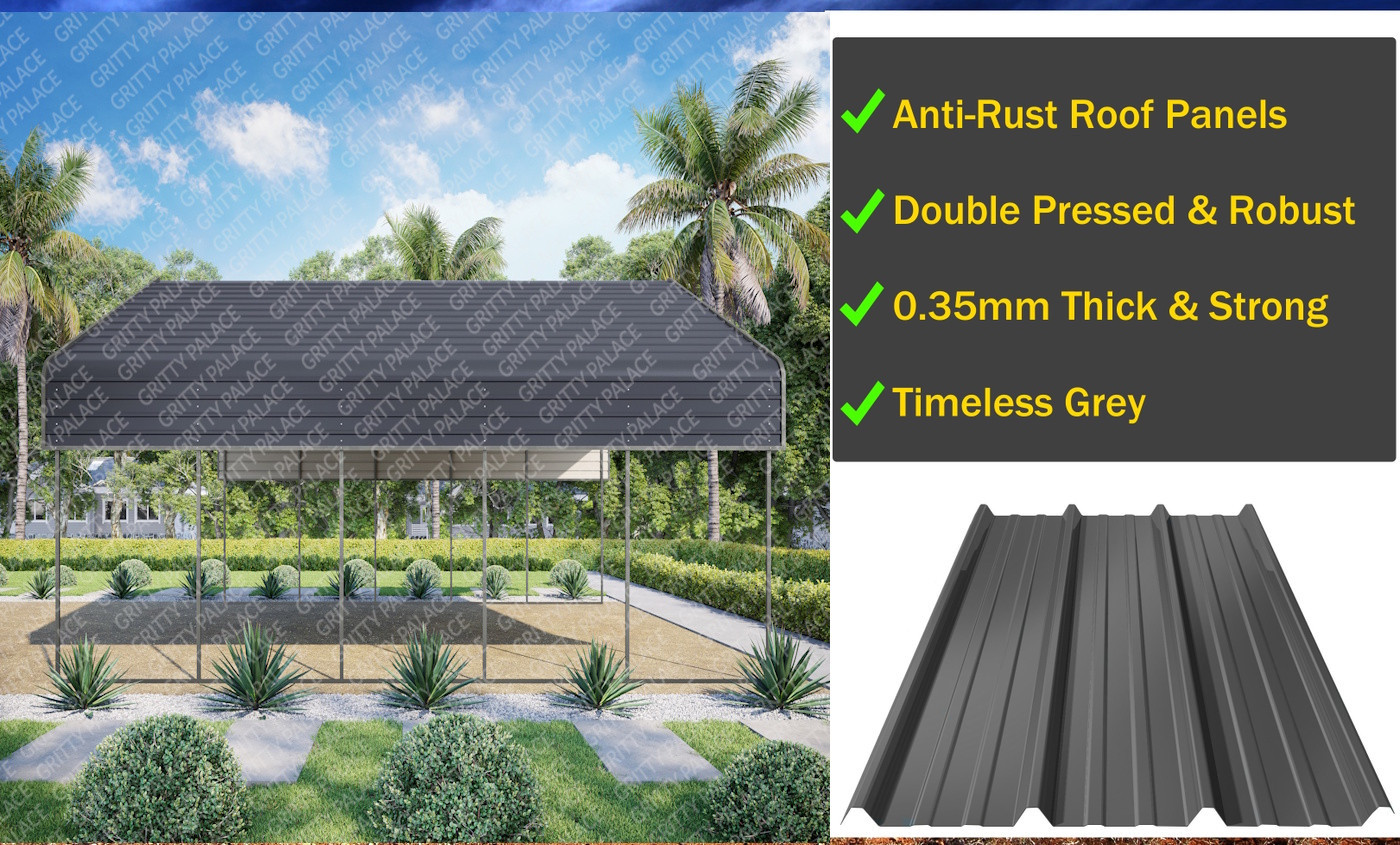 8m x 8m Portable Carport Kit Shade Shed - Shade Sheds QLD