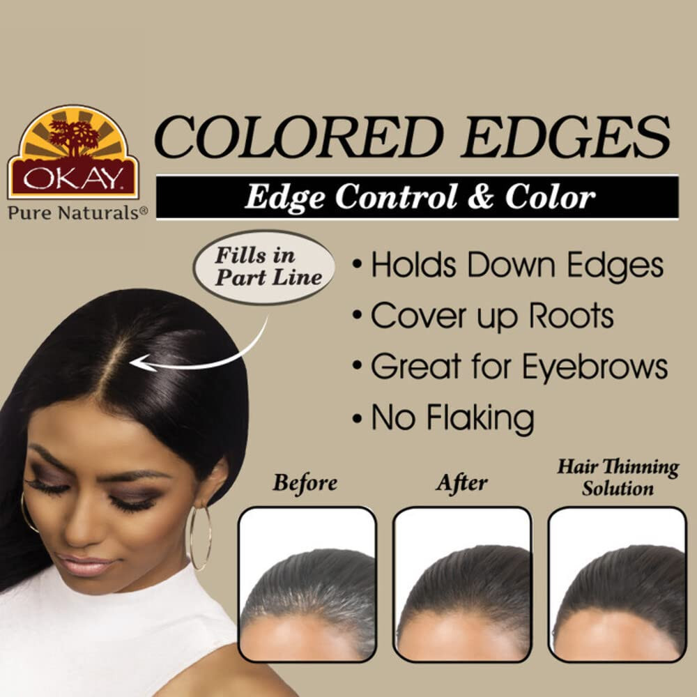 Edge Control, Brown Temporary Color and Gray Touch Up. Tame Unruly ...