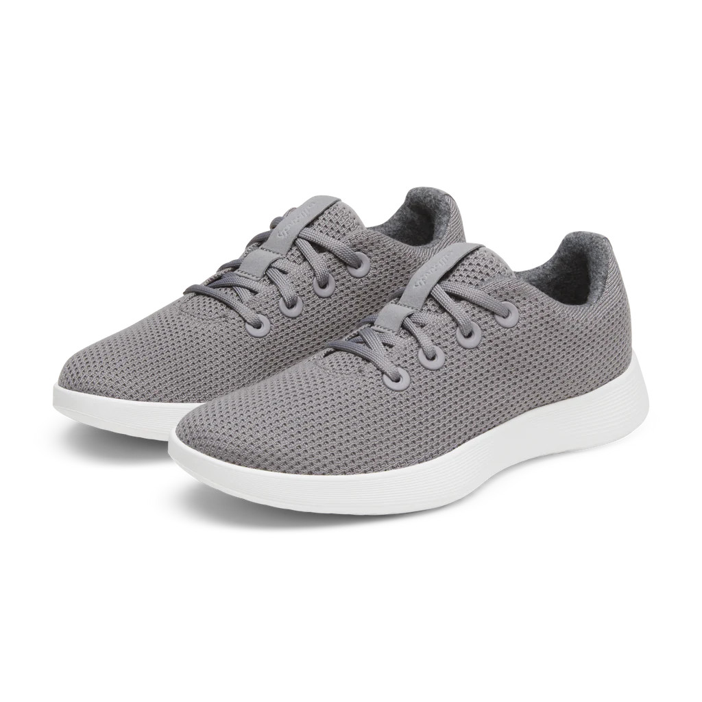 ALLBIRDS WOMENS TREE RUNNER NZ MED GREY/BLIZZARD - Pee Dee Outfitters