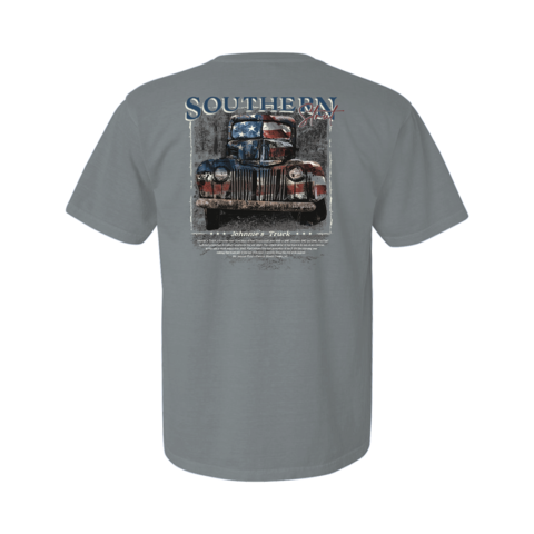 SOUTHERN STRUT JOHNNIE'S TRUCK T-SHIRT GRANITE - Pee Dee Outfitters