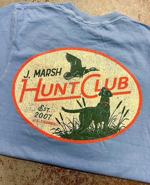 J MARSH HUNT CLUB T-SHIRT WASHED DENIM - Pee Dee Outfitters