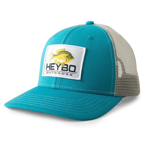 HEYBO BREAM PATCH TRUCKER HAT TIDAL BLUE/WHITE - Pee Dee Outfitters