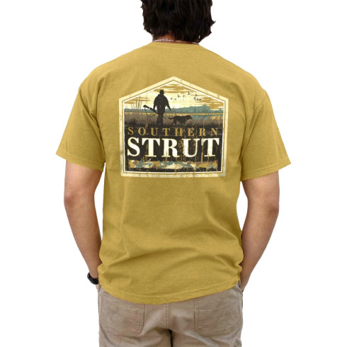 SOUTHERN STRUT MORNING MARSH T-SHIRT MUSTARD - Pee Dee Outfitters