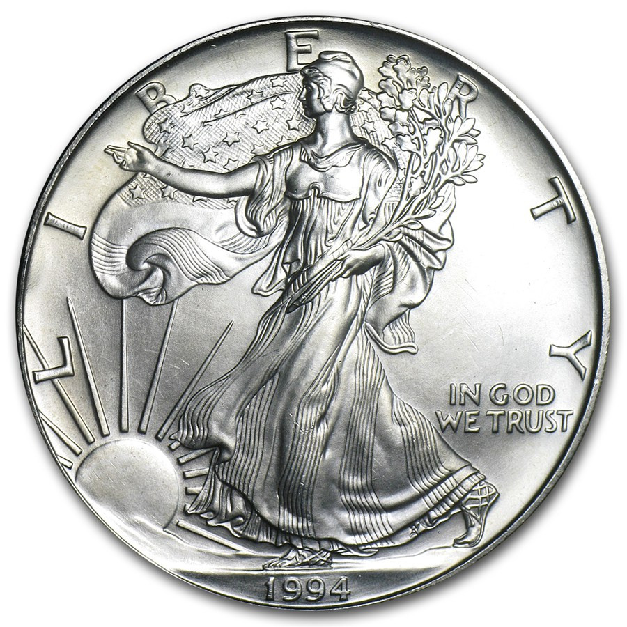 1994 American Silver Eagle - Currency and Coin