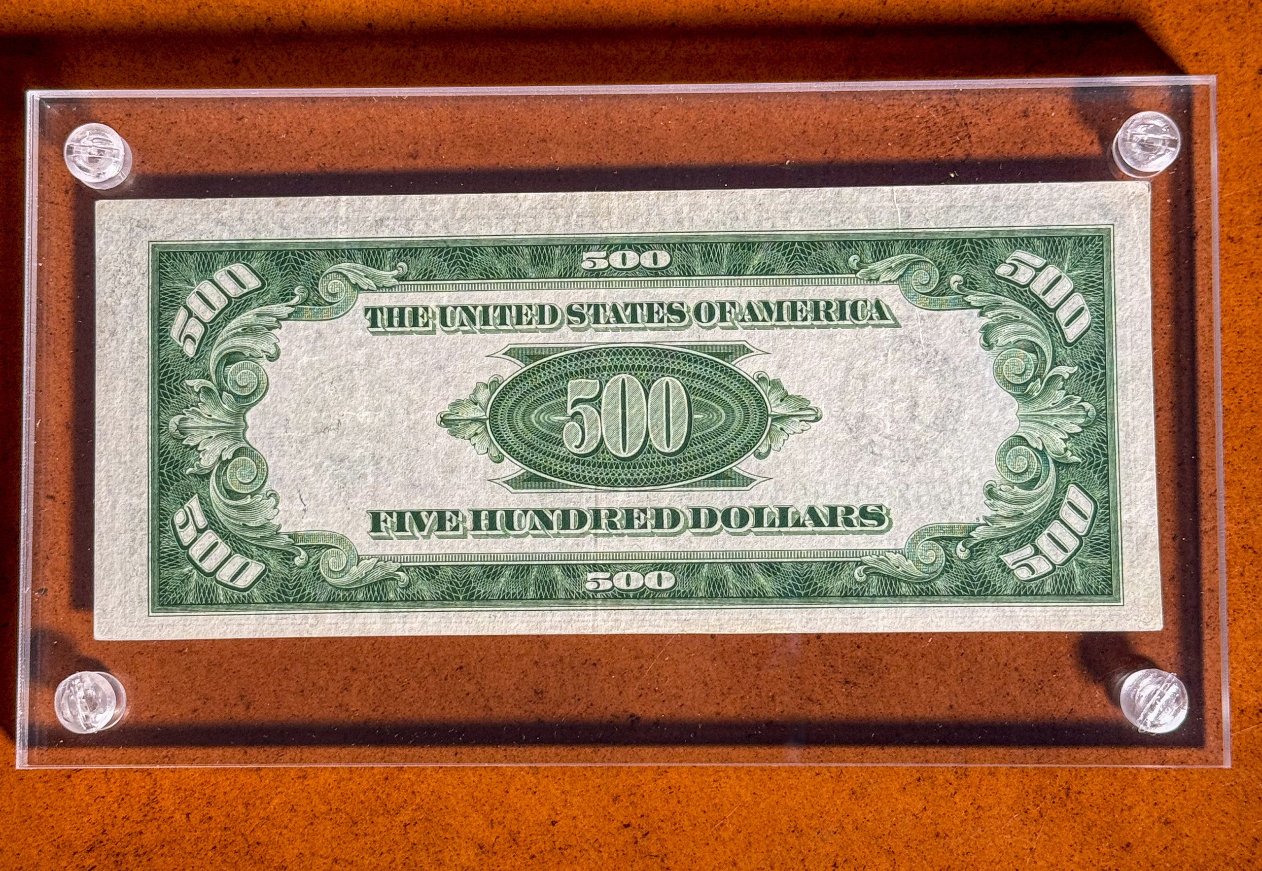 U.S. $500.00 Bill (Very Fine) - Currency and Coin