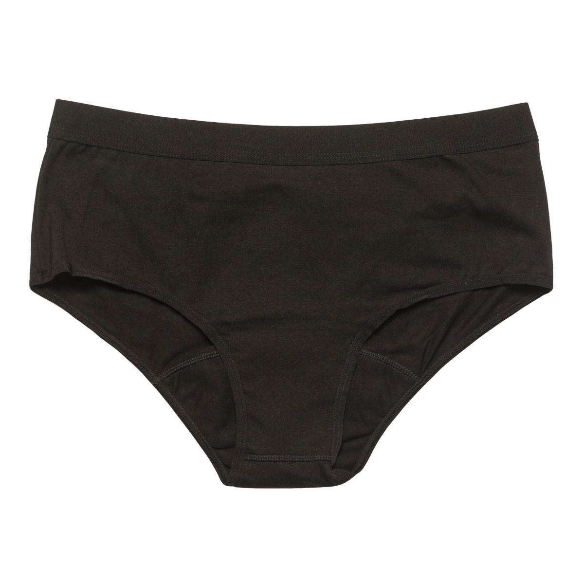 Buy Cotton Basic Period Brief (Black) by AWWA I HealthPost NZ