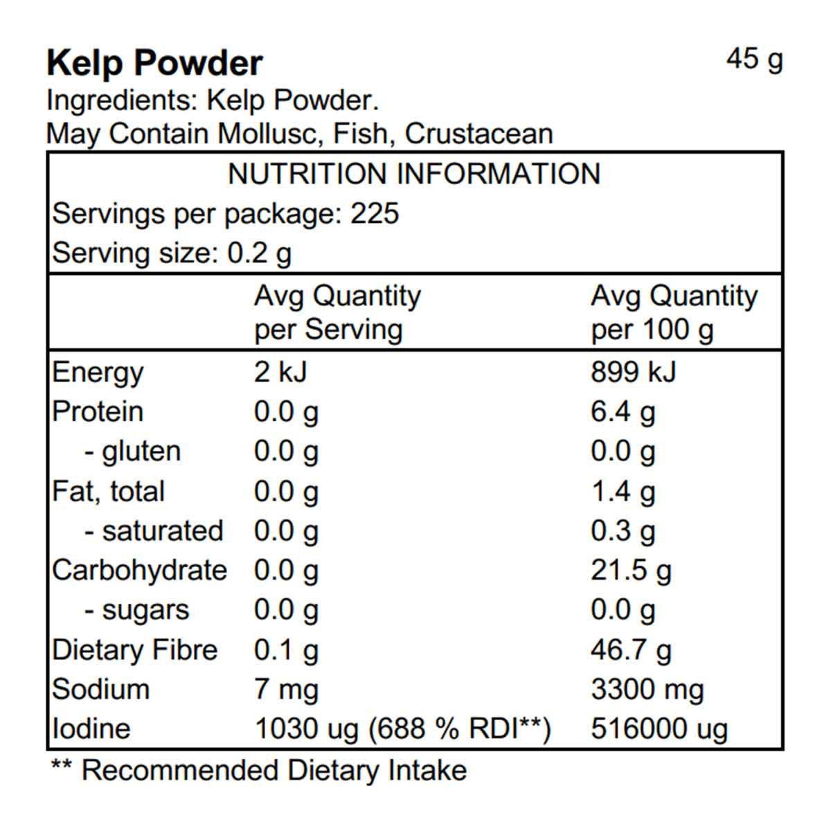 Buy Kelp Seaweed Powder by Pacific Harvest I HealthPost NZ