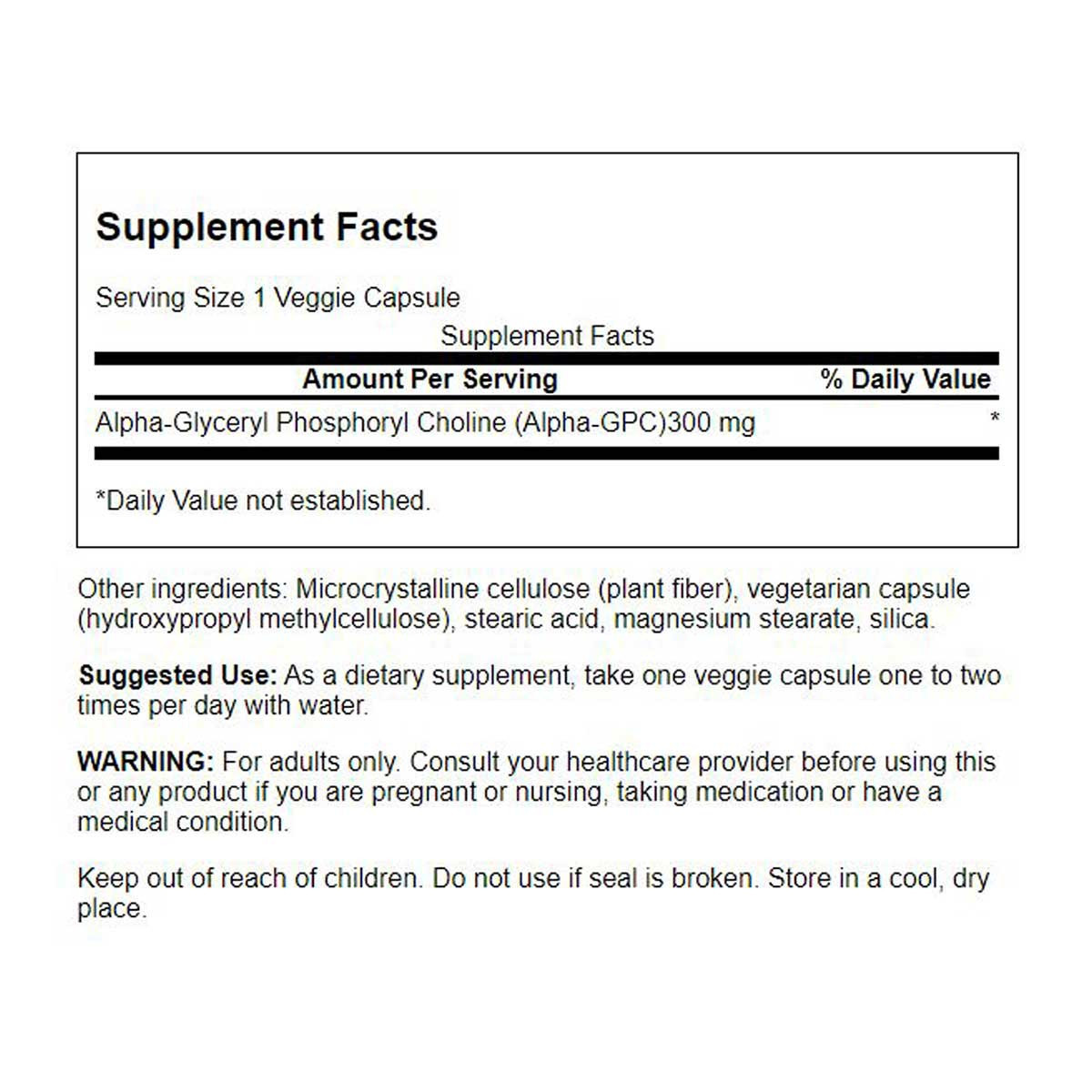 Buy Alpha-GPC Memory Support by Swanson I HealthPost NZ