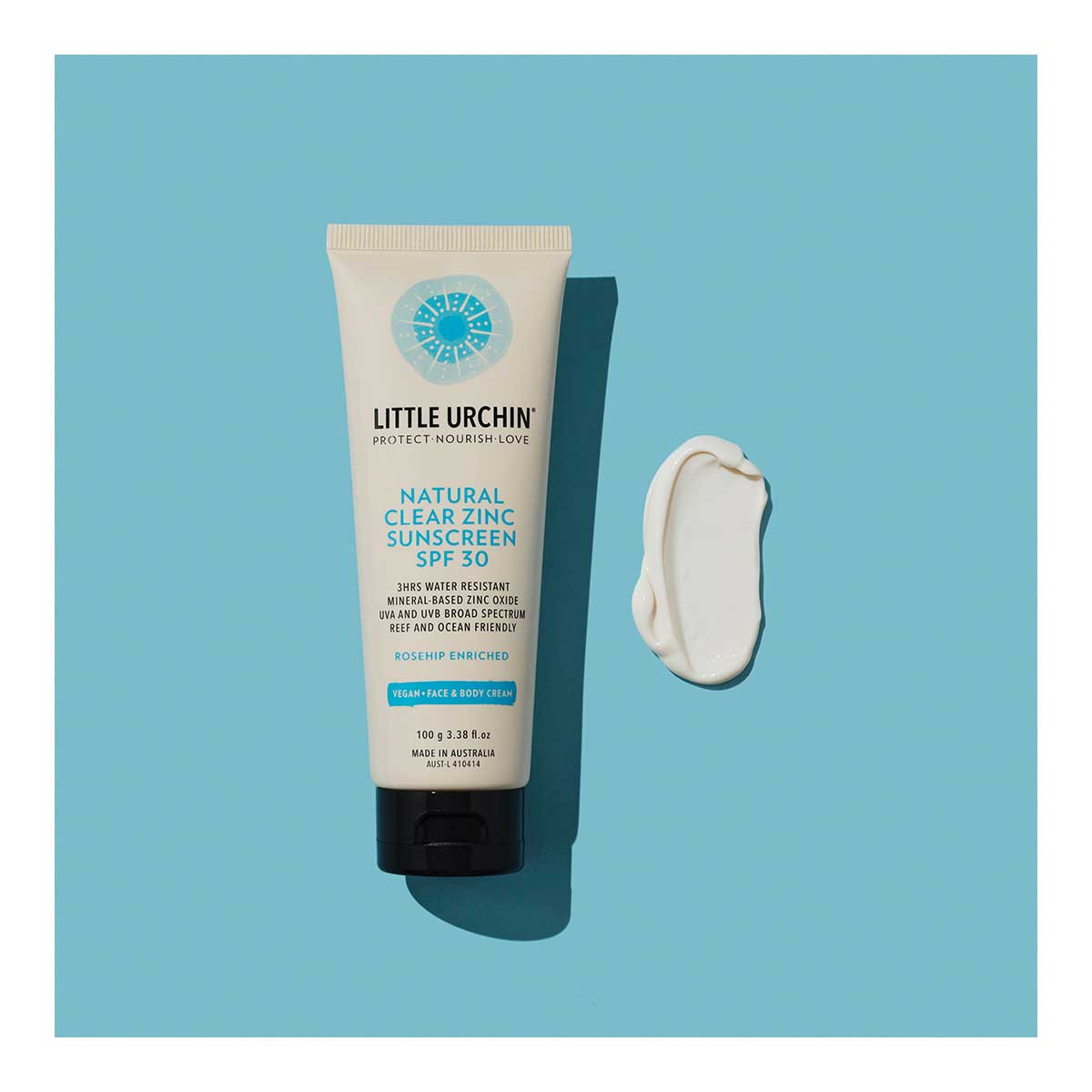 Buy Natural Clear Zinc Sunscreen SPF 30 by Little Urchin I HealthPost NZ