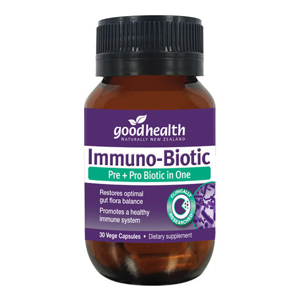 Buy Immuno-Biotic Pre & Pro Biotic in One by Good Health I HealthPost NZ