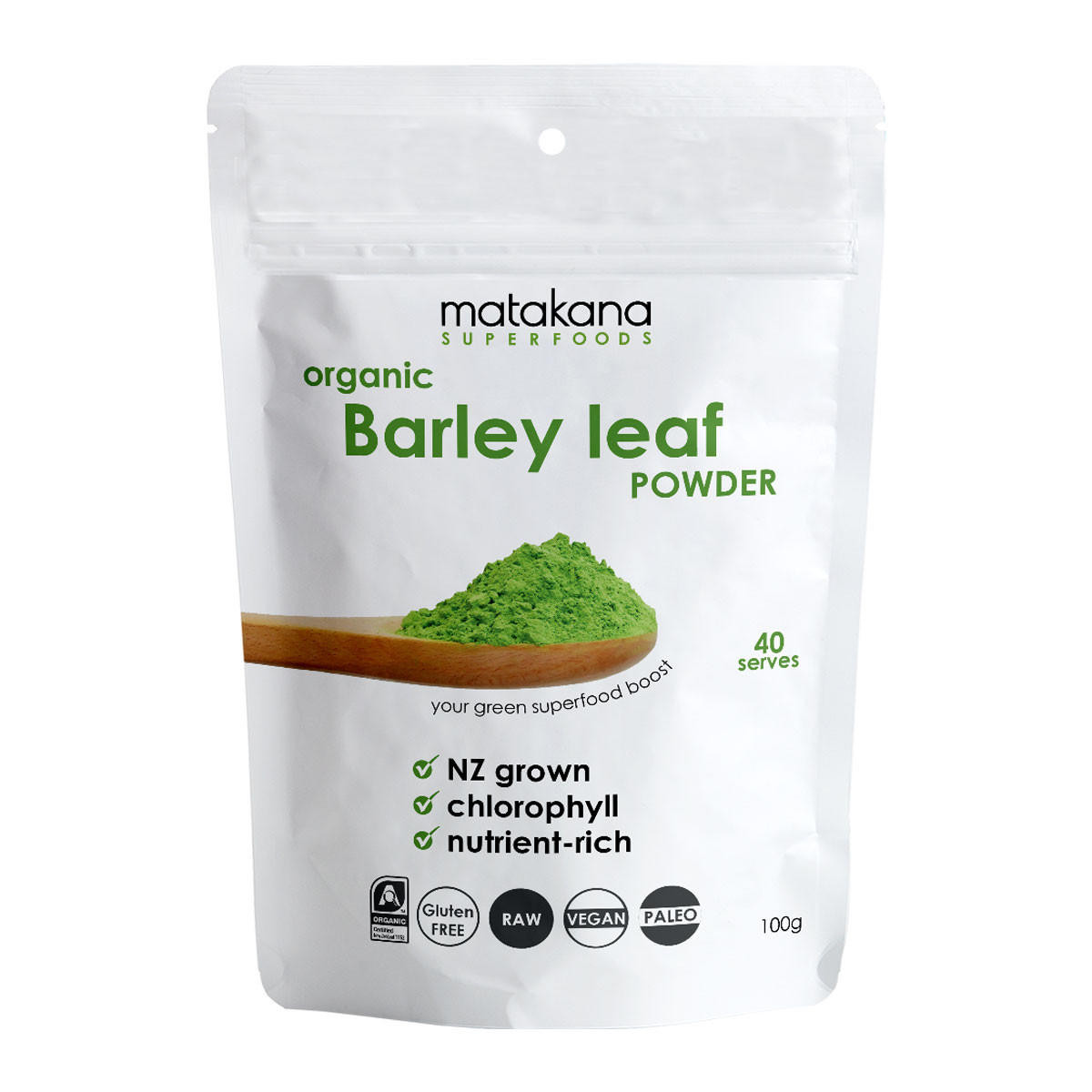 Buy Barley Leaf Organic Powder by Matakana Superfoods I HealthPost NZ