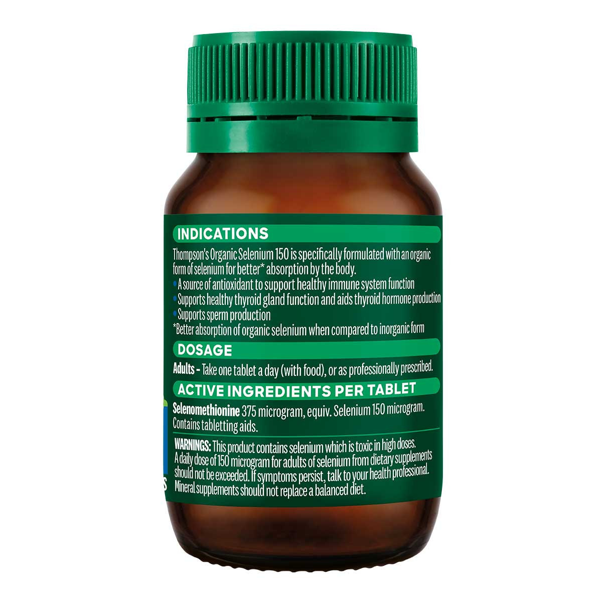 Buy Organic Selenium 150 by Thompson's I HealthPost NZ