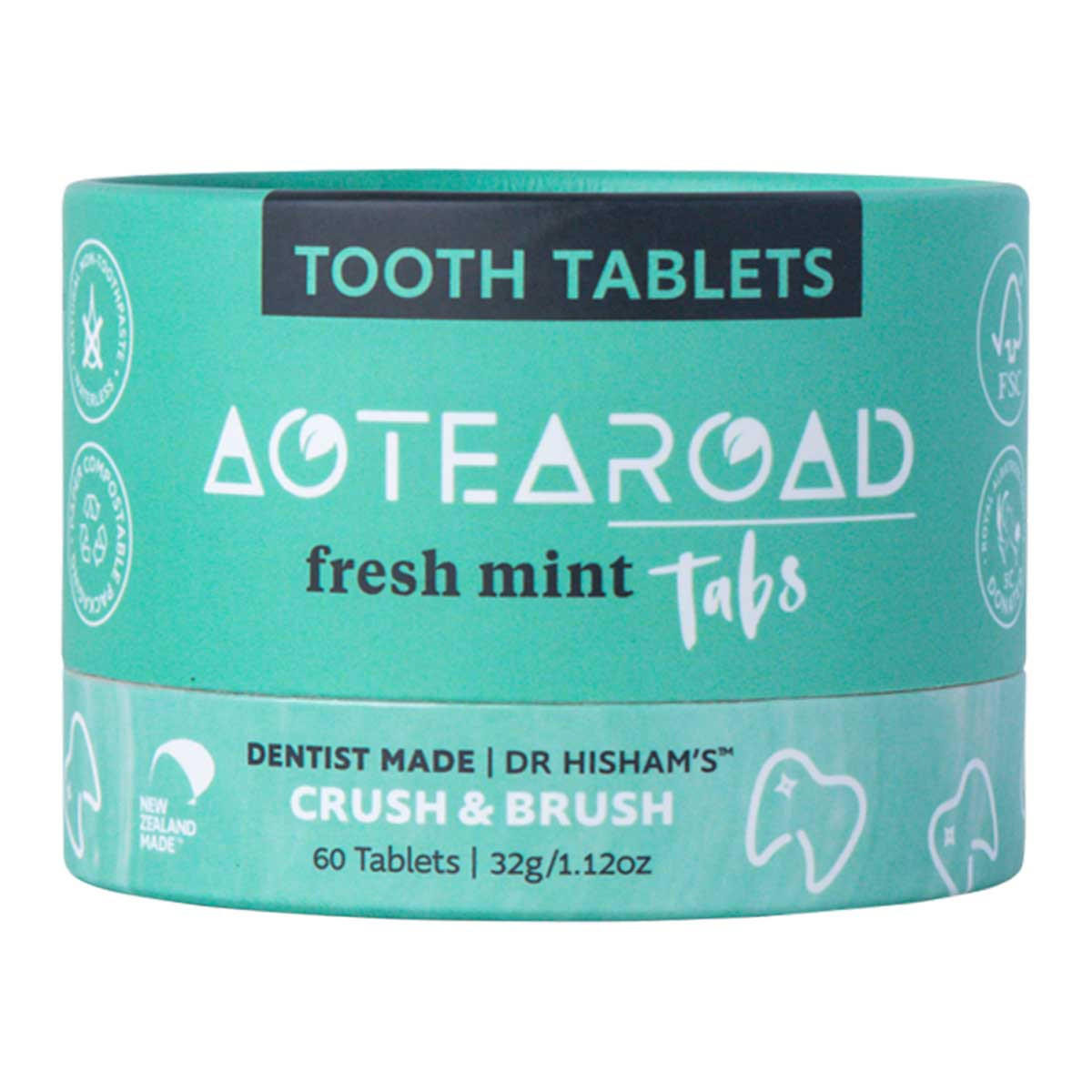 Buy Tooth Tablets Adults - Fresh Mint by Aotearoad I HealthPost NZ