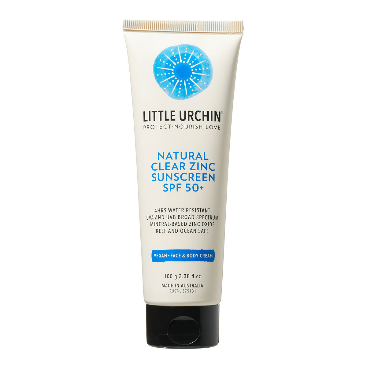 Buy Natural Clear Zinc Sunscreen SPF 50+ by Little Urchin I HealthPost NZ