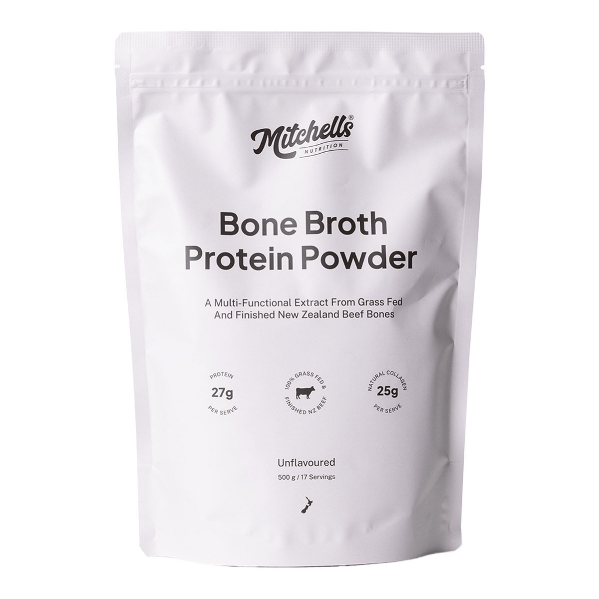 Buy Bone Broth Protein Powder - Unflavoured by Mitchells Nutrition ...