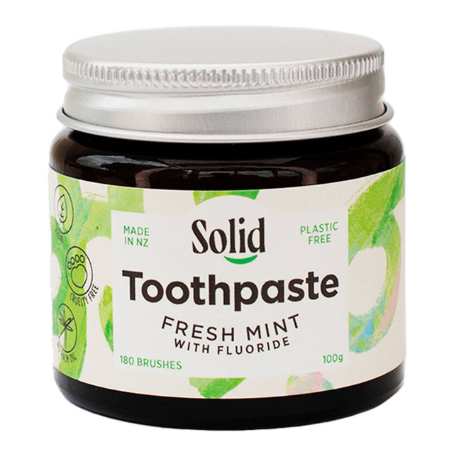 Buy Toothpaste - Fresh Mint with Fluoride by Solid I HealthPost NZ