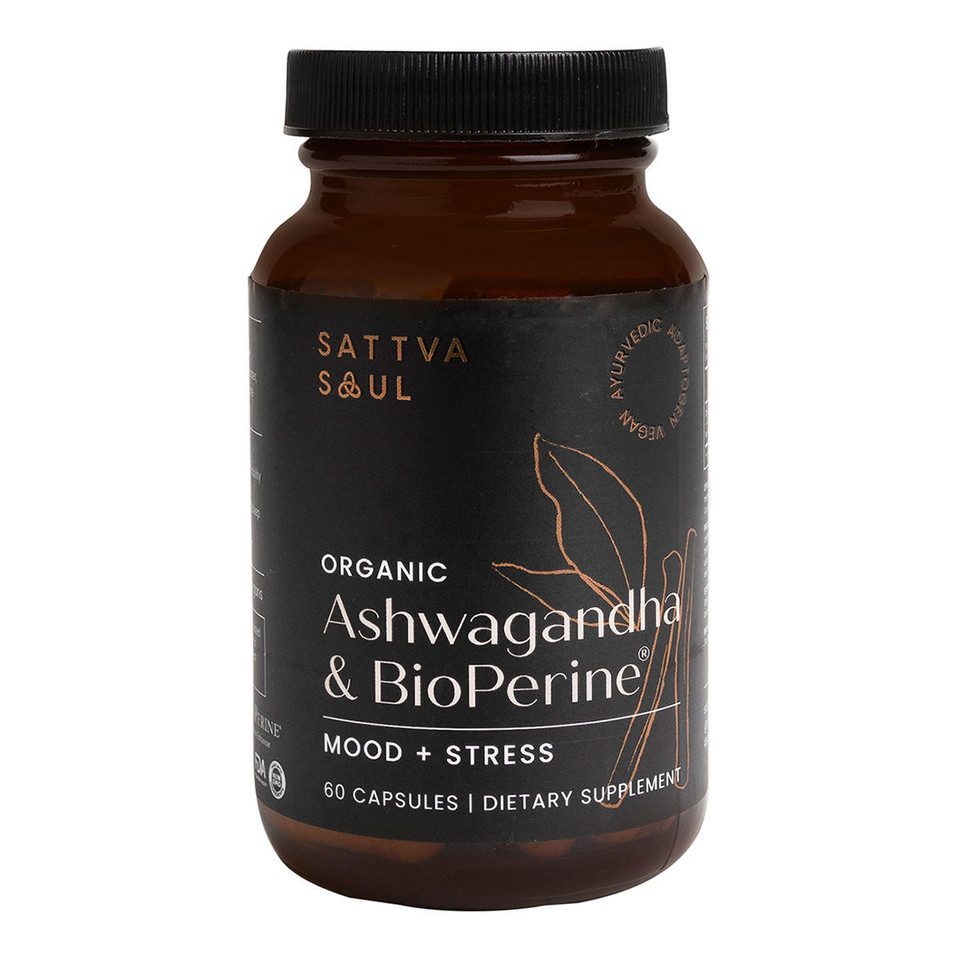 Buy Organic Ashwagandha & Bioperine by Sattva Soul I HealthPost NZ
