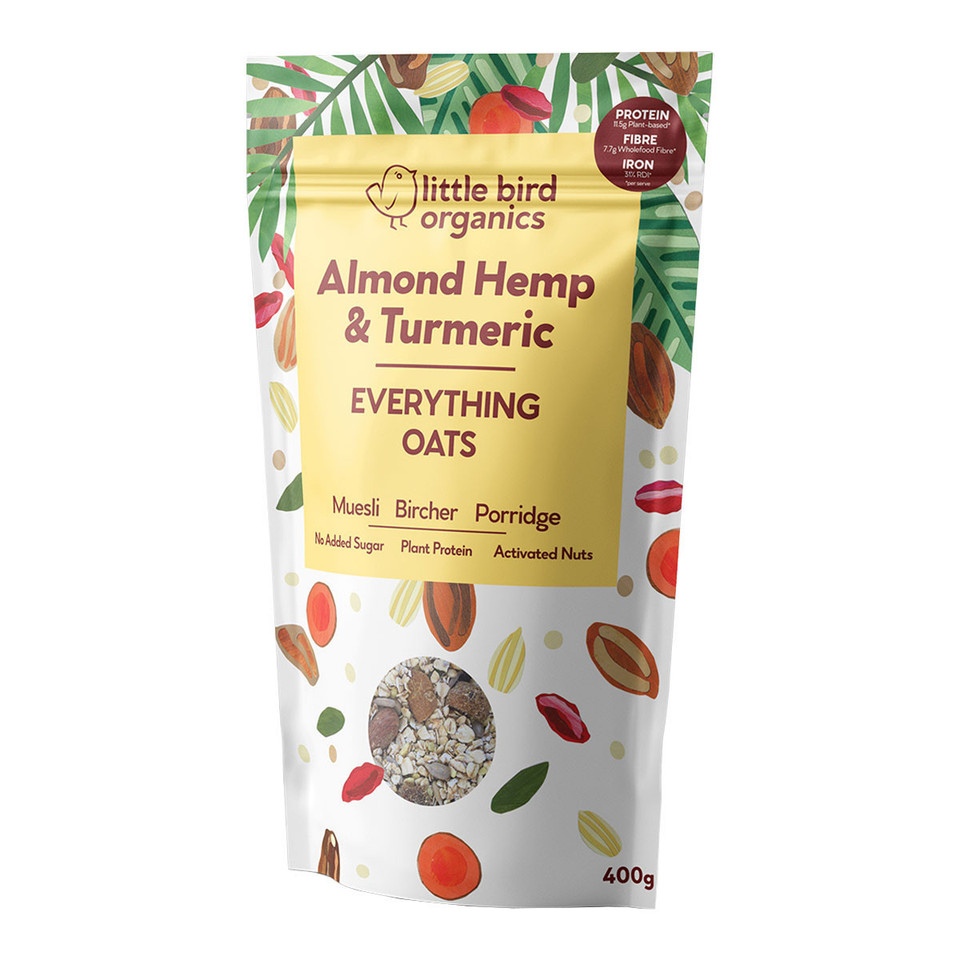 Buy Everything Oats - Almond Hemp & Turmeric by Little Bird Organics I ...