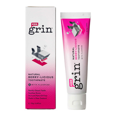 Buy Kids Natural Berry-licious Toothpaste with Fluoride by Grin I ...