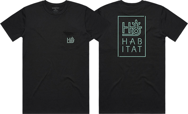 HAB POD STACKED POCKET SS S-BLACK - XT Outfitters