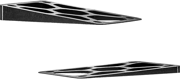 SEISMIC ANGLED RISERS 3ø/7ø BLACK - XT Outfitters