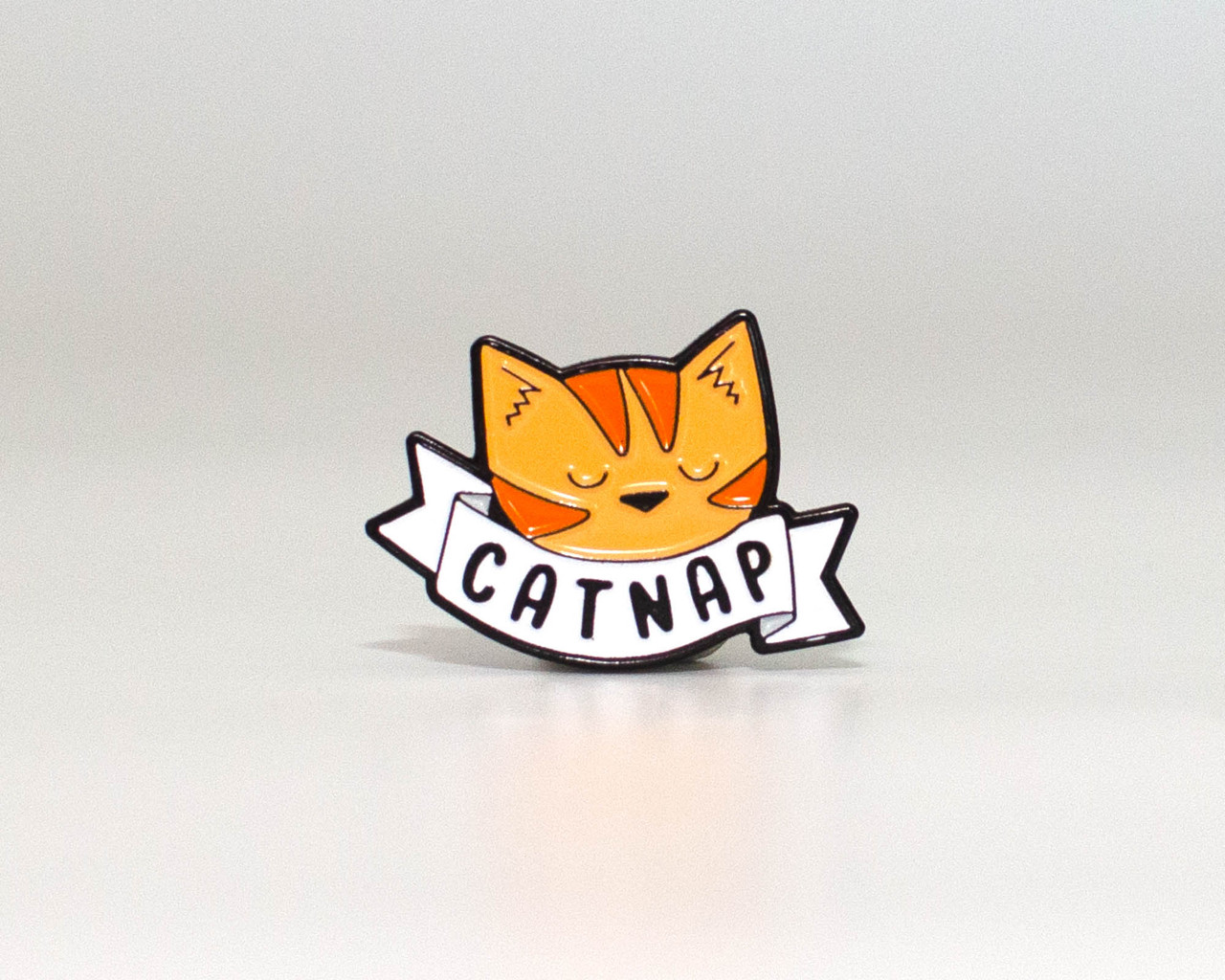 Cat Nap Enamel Pin - DoodleCats Shop