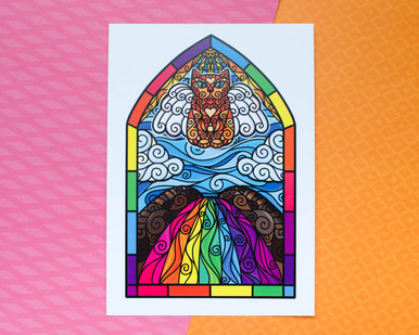 Rainbow Bridge - Art Print - DoodleCats Shop
