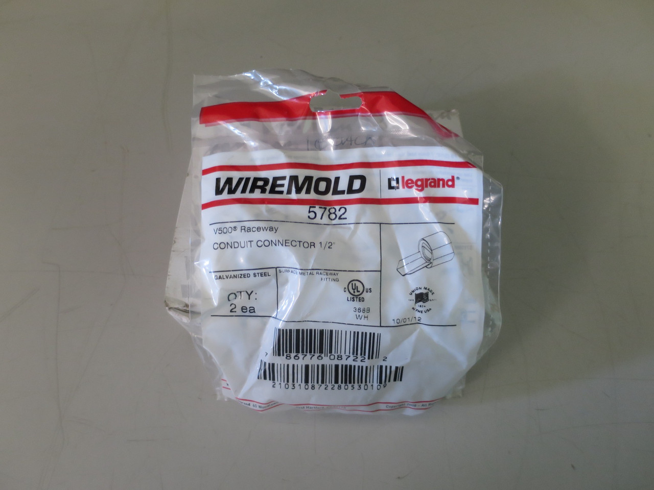 Wiremold 1/2" Conduit Connector 10 pc