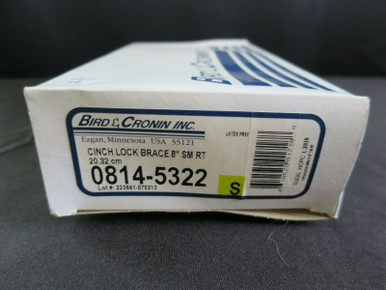 8" Small Right Cinch-Lock Wrist and Forearm Brace Bird & Cronin 0814 ...