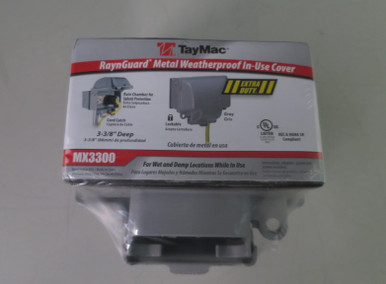 TayMac MX3300 RaynGuard Extra Duty Metal Weatherproof in-Use Cover, 1 ...