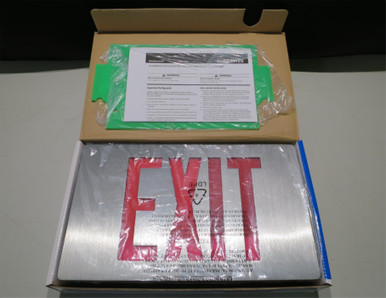 Eaton Sure-Lites CX62 Double-sided, Red or Green, AC Only Exit Sign