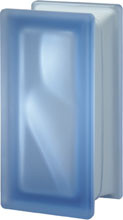Colored Glass Block | Pegasus Wavy | Blue Glass Block