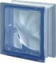 Colored Glass Block | Pegasus Wavy | Blue Glass Block
