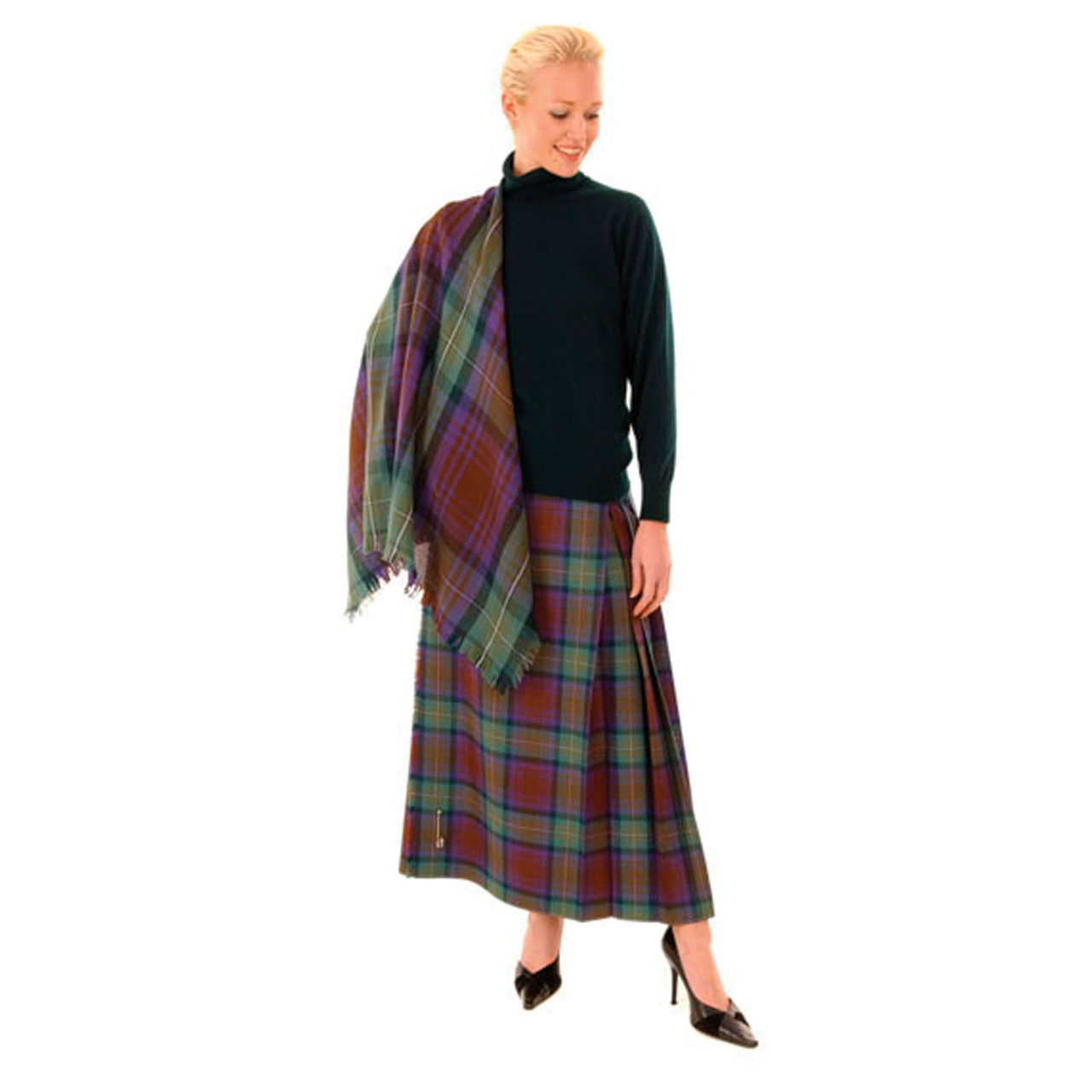 Irish County Spring Weight Tartan Shawl – 8oz Premium Wool | 32 Tartans ...