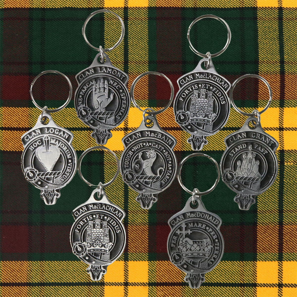 Clan Crest Key Chain - Honor the Family Wherever You Go